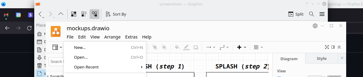 Way to hide or remove the native menu bar · Issue #91 · jgraph/drawio ...