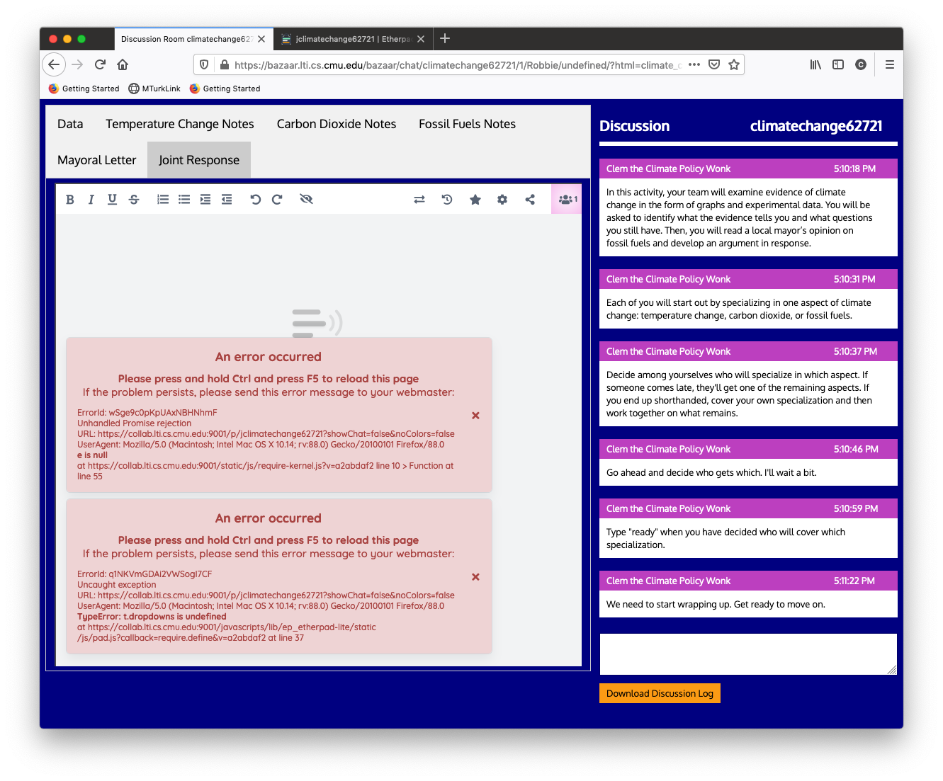 Etherpad errors from Firefox iframe · Issue #5021 · ether/etherpad-lite · GitHub