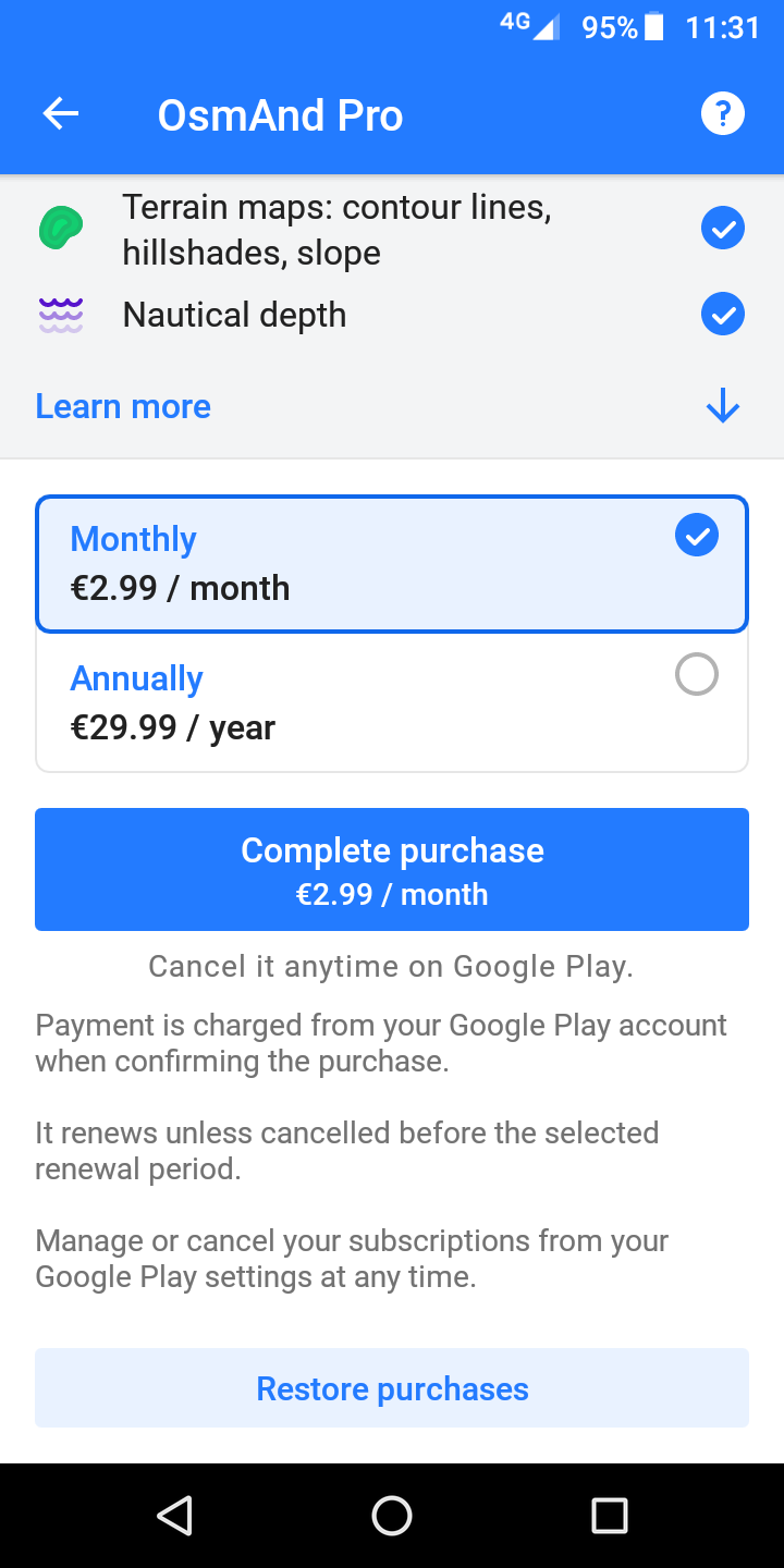 In-app Purchase Issue (attempting to upgrade to OsmAnd Pro) · Issue #13654 · osmandapp/OsmAnd ...