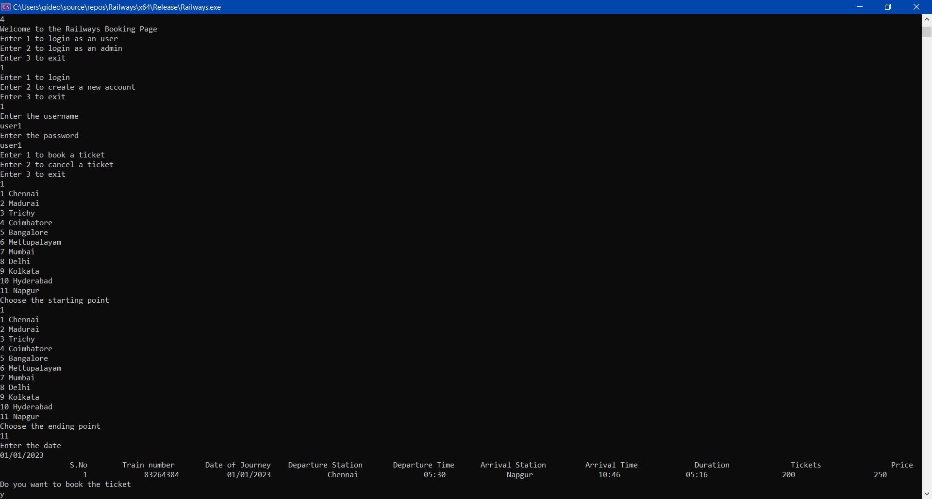 GitHub - dangolfecho/Railways: C++ application which shows a model railways ticket reservation ...