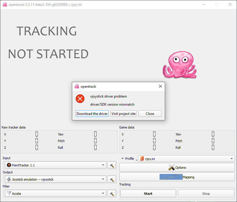 vjoystick driver problem · Issue #1030 · opentrack/opentrack · GitHub