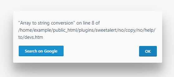 Fix copying of ApplicationException popup messages · Issue #4704 · octobercms/october · GitHub