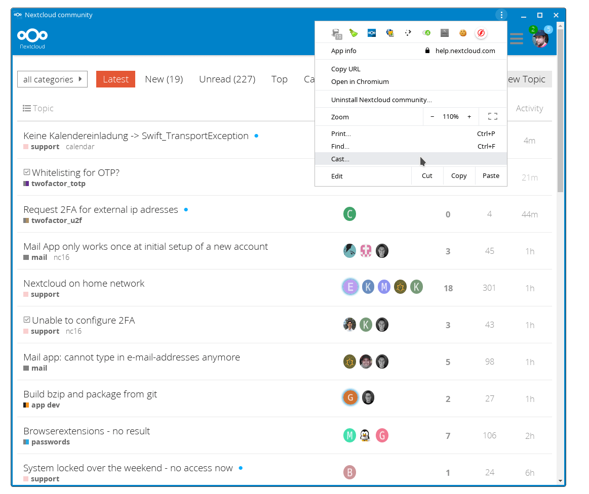 Offer an chrome app · Issue #2113 · nextcloud/spreed · GitHub