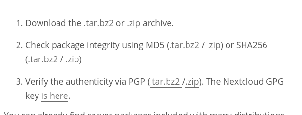 provide package integrity proof for client downloads · Issue #1510 ...