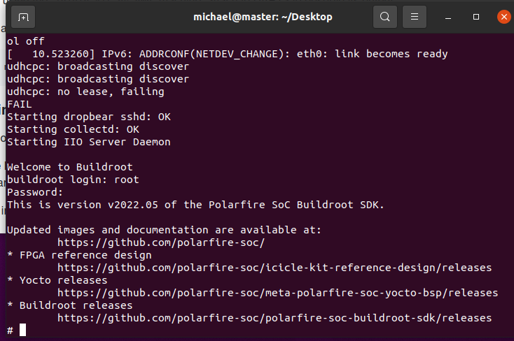 Buildroot Login Fail with Password Error(bad salt) · polarfire-soc · Discussion #198 · GitHub