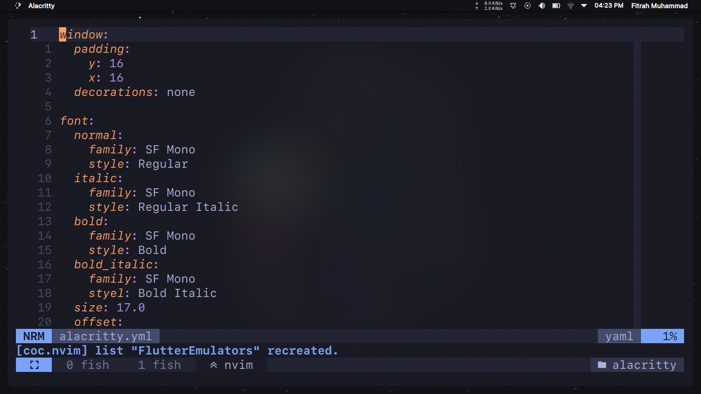 Run When Open A YAML File Issue 10 Theniceboy coc flutter tools 