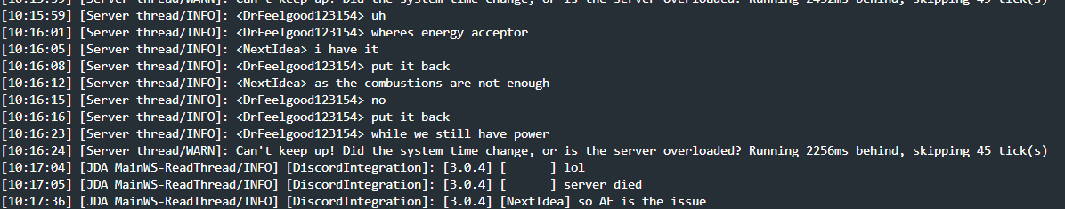 Server gets stuck in infinite loop after 1 second with exception · Issue #11797 · GTNewHorizons ...