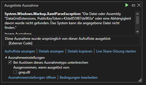 FileNotFoundException · Issue #106 · dotnet/DataGridExtensions · GitHub