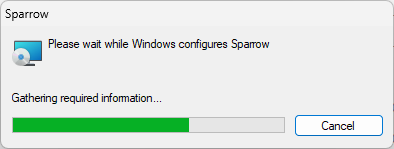 Windows .EXE does not inform the user it updated Sparrow successfully · Issue #1155 ...