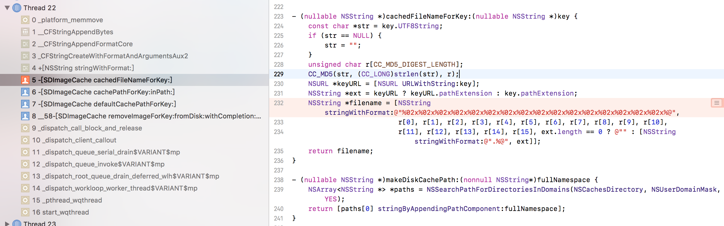 cachedFileNameForKey crash · Issue #2350 · SDWebImage/SDWebImage · GitHub