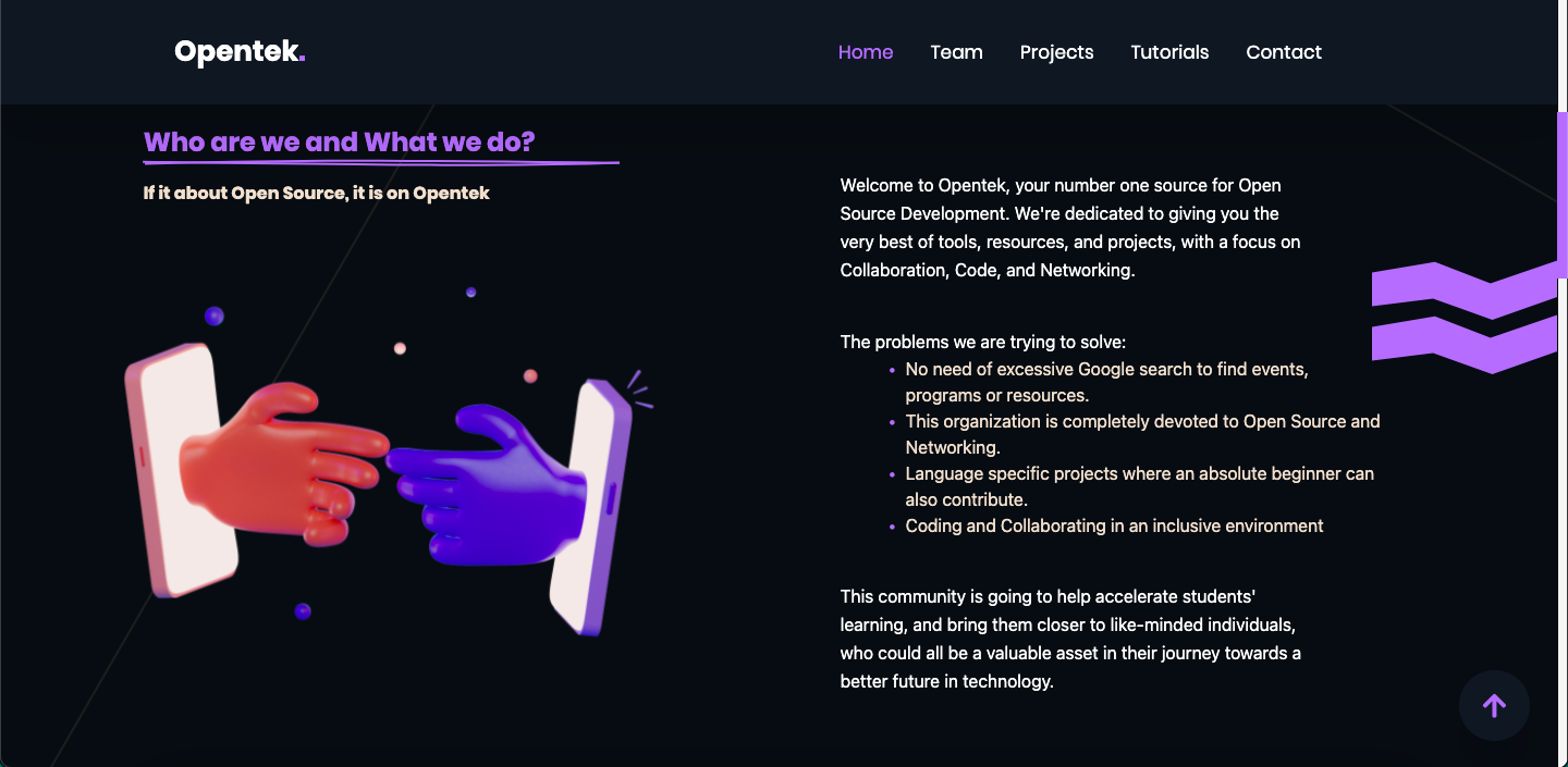 Add Animations (AOS) on Homepage · Issue #56 · Opentek-Org/opentek · GitHub
