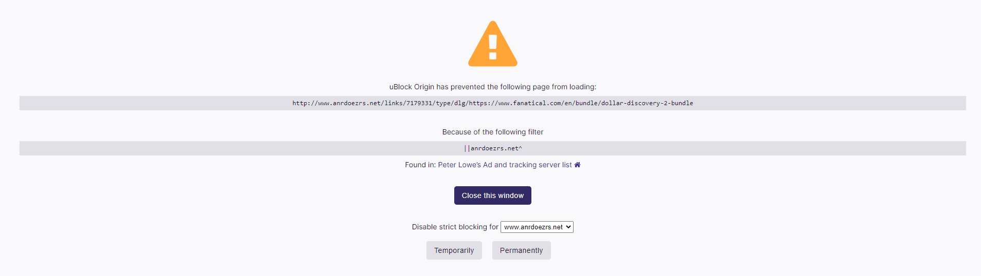 Parsing URL from anrdoezrs.net · Issue #1096 · uBlockOrigin/uBlock ...