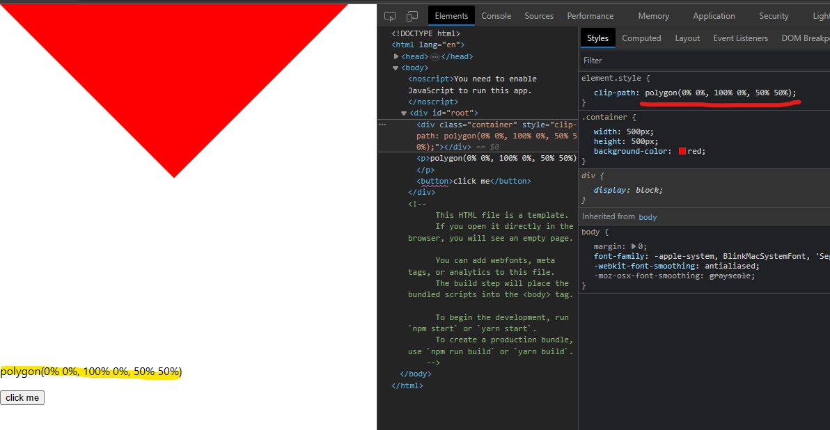 Bug: css Clippath in style property not update · Issue #27137 ...
