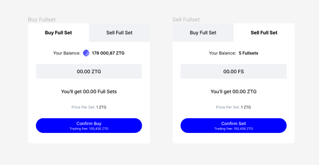 Implement Design For Buy Sell Full Set Modals · Issue 1393 · Zeitgeistpm Ui · Github