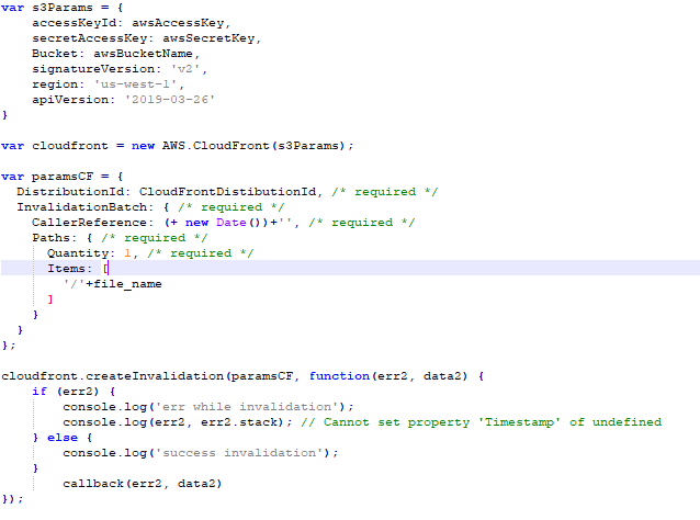 CloudFront invalidation doesn`t work for javaScript API · Issue #2926 ...