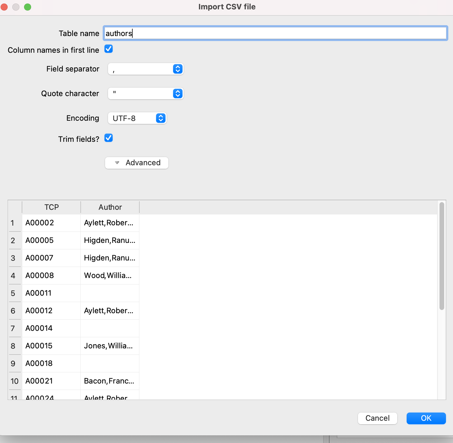 DB Browser 3.12.1 crashing when importing Table from CSV file on Big ...