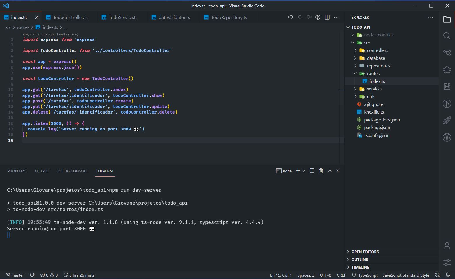 GitHub - giovane-aG/api-tarefas: "Um tiro de canhão para matar uma mosca"