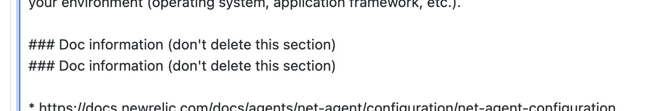 Wrong labels, duplicate header on "Create issue" button · Issue #1096 · newrelic/docs-website ...
