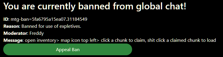 I was stupid and would like to be unbanned? apparently · Issue #388 ...