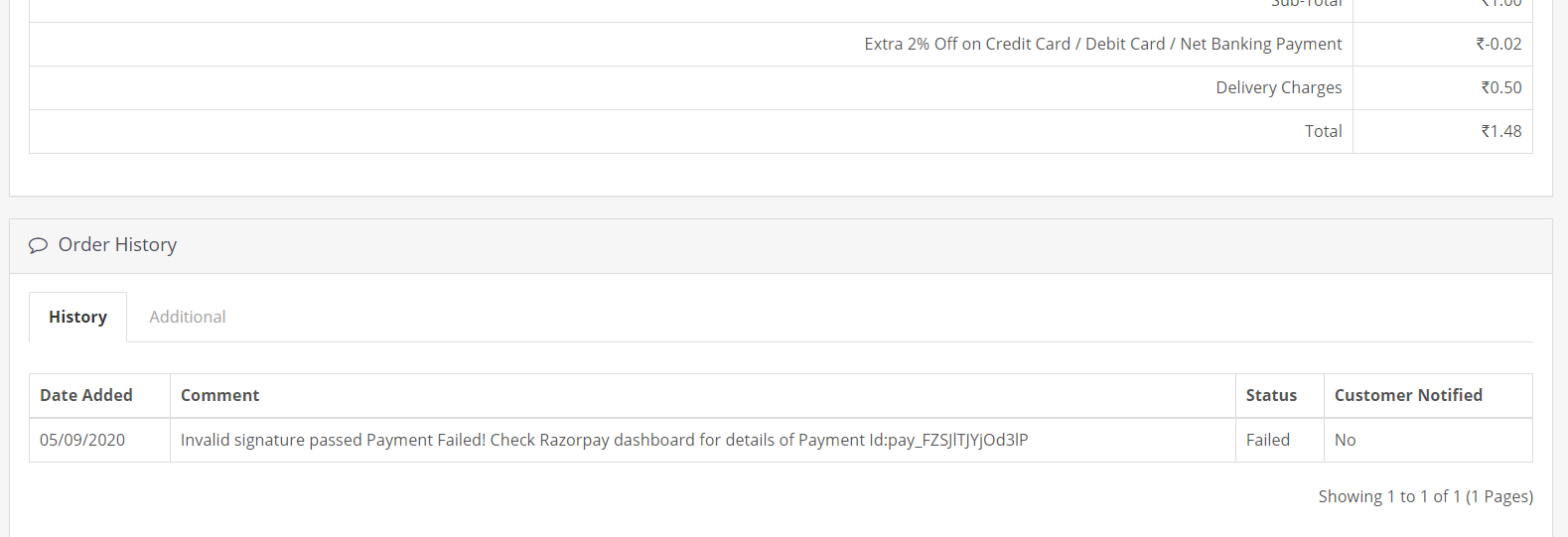 Invalid signature passed · Issue #50 · razorpay/razorpay-opencart · GitHub