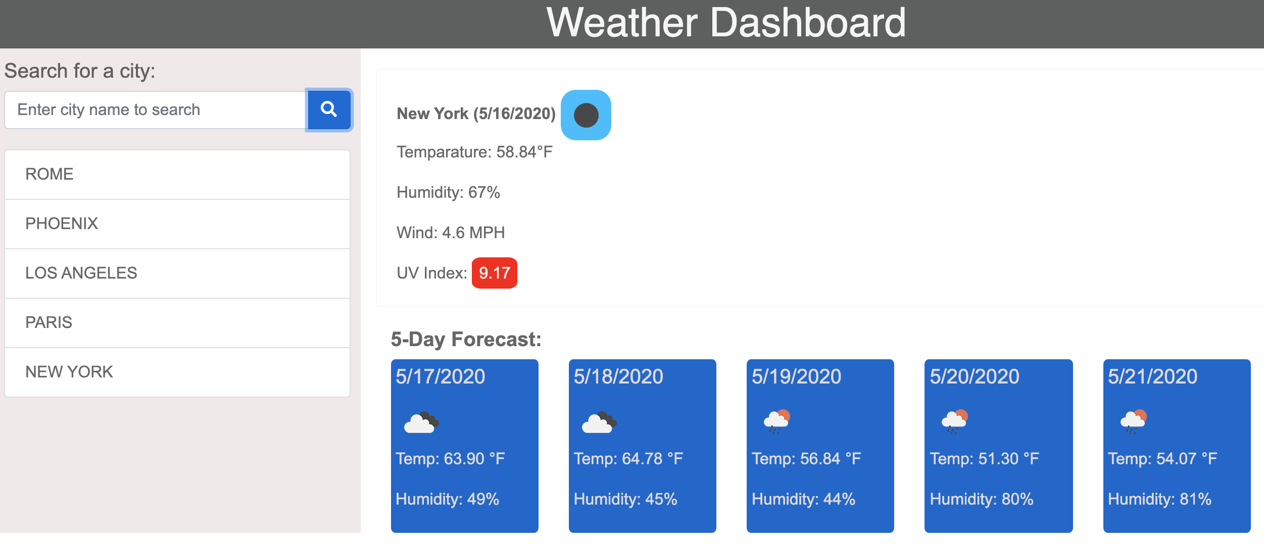 GitHub - sumnimab19/Server-Side-APIs-Weather-Dashboard
