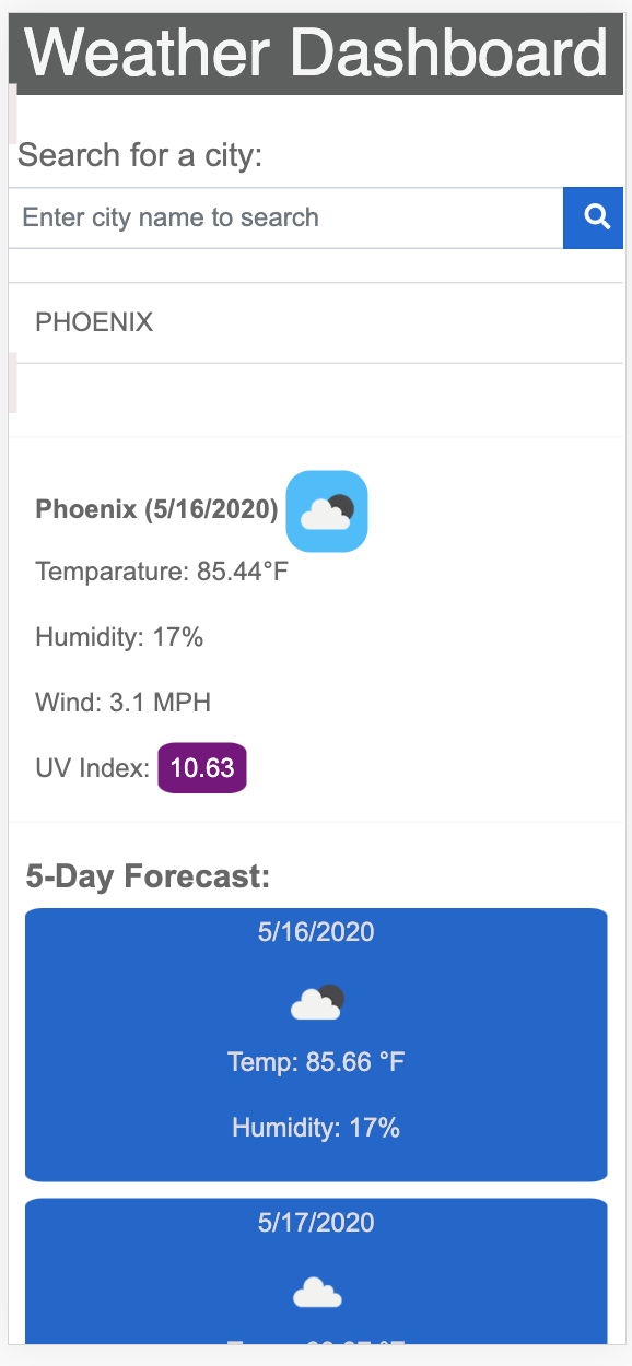 GitHub - sumnimab19/Server-Side-APIs-Weather-Dashboard
