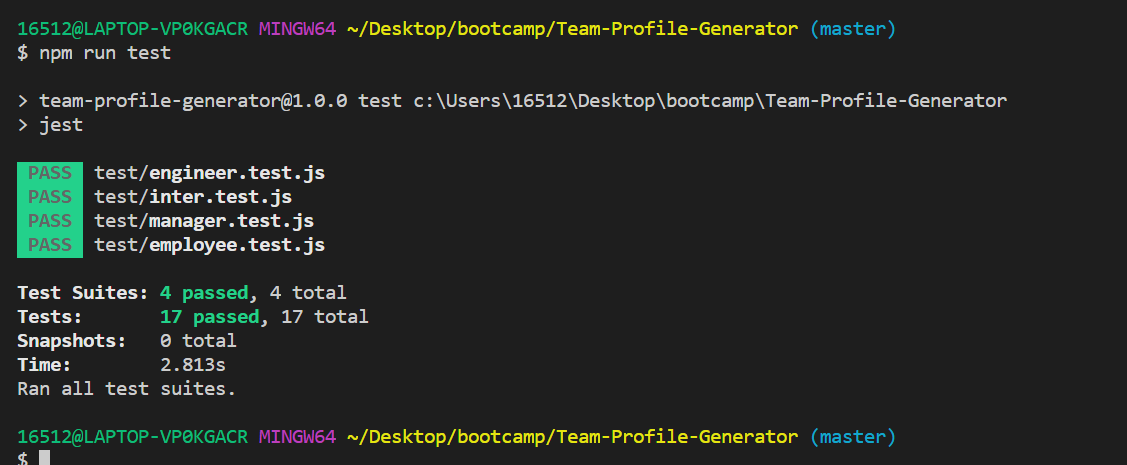 GitHub - amira07hafnaoui/Team-Profile-Generator
