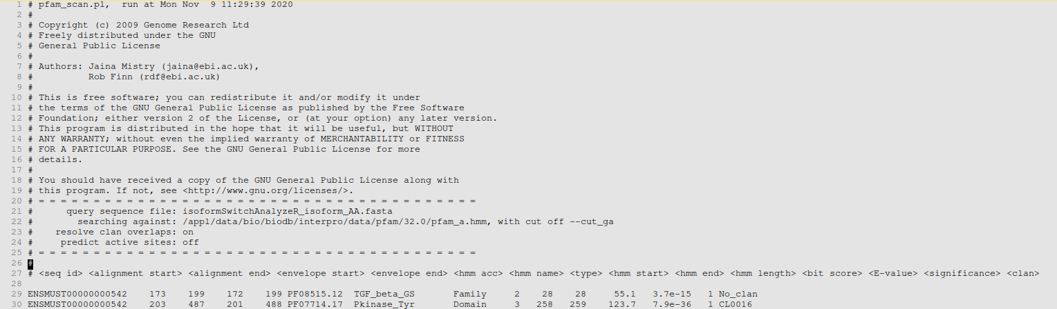 pfam isoformSwitchAnalysisPart2 import error · Issue #84 · kvittingseerup/IsoformSwitchAnalyzeR ...