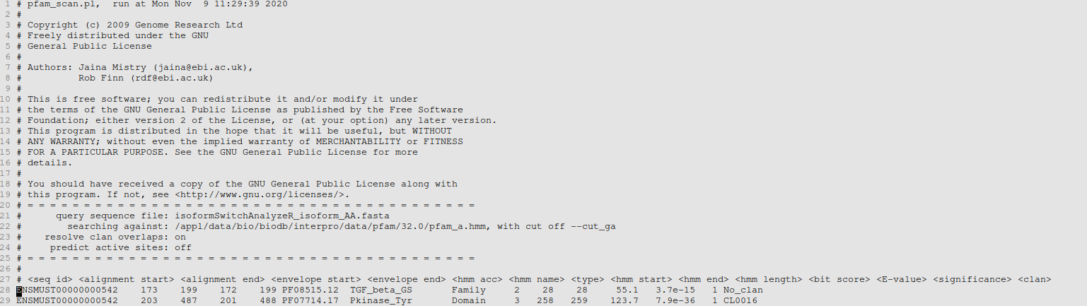 pfam isoformSwitchAnalysisPart2 import error · Issue #84 · kvittingseerup/IsoformSwitchAnalyzeR ...
