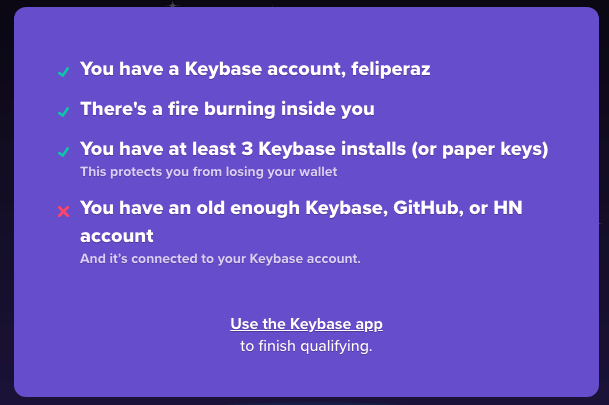 XLM AIRDROP - don't have an "old enough" GitHub account · Issue #3524 · keybase/keybase-issues ...