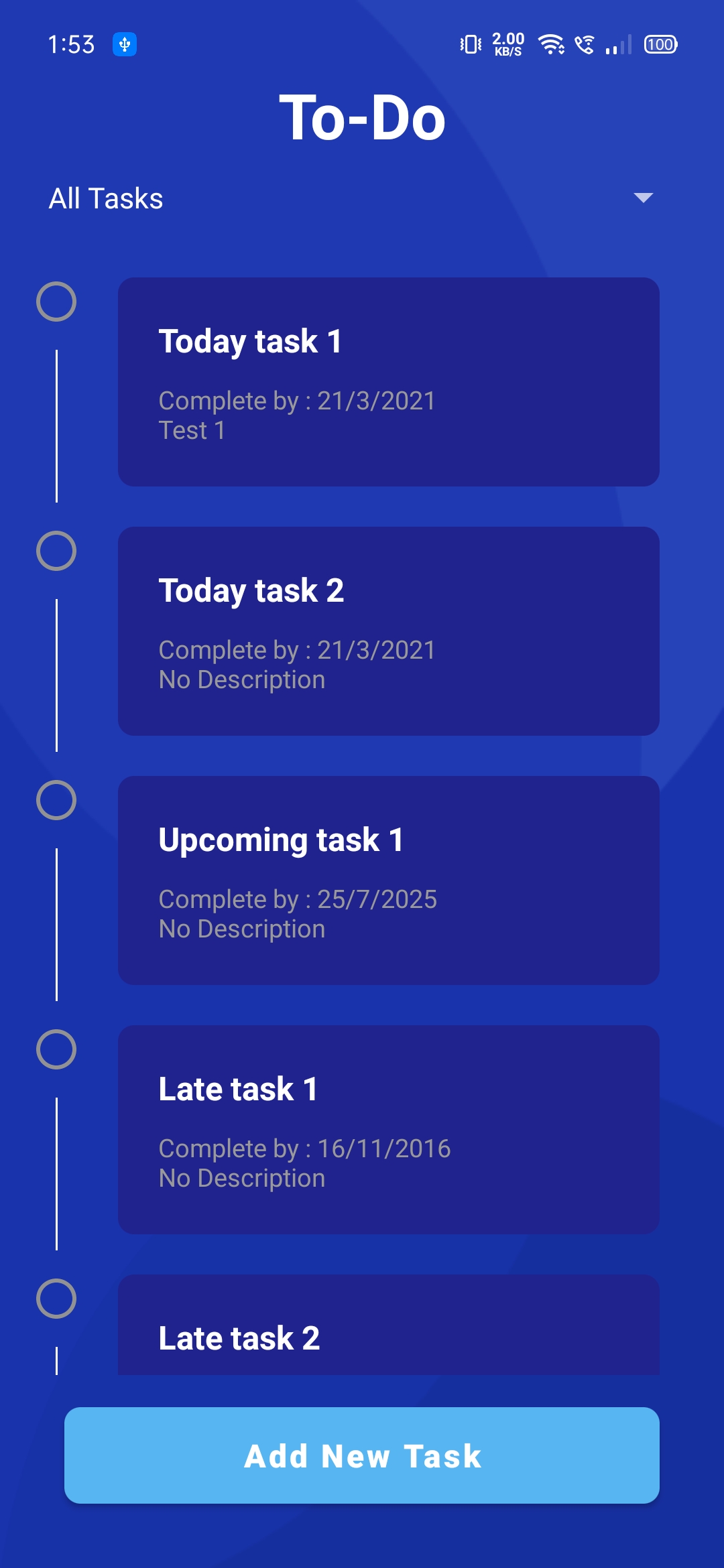 GitHub - dhruv-1001/ToDoList: Application to keep track of your TODOs. Made following MVVM ...