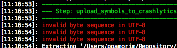 upload_symbols_to_crashlytics returning Shell command exited with exit status instead of 0 ...