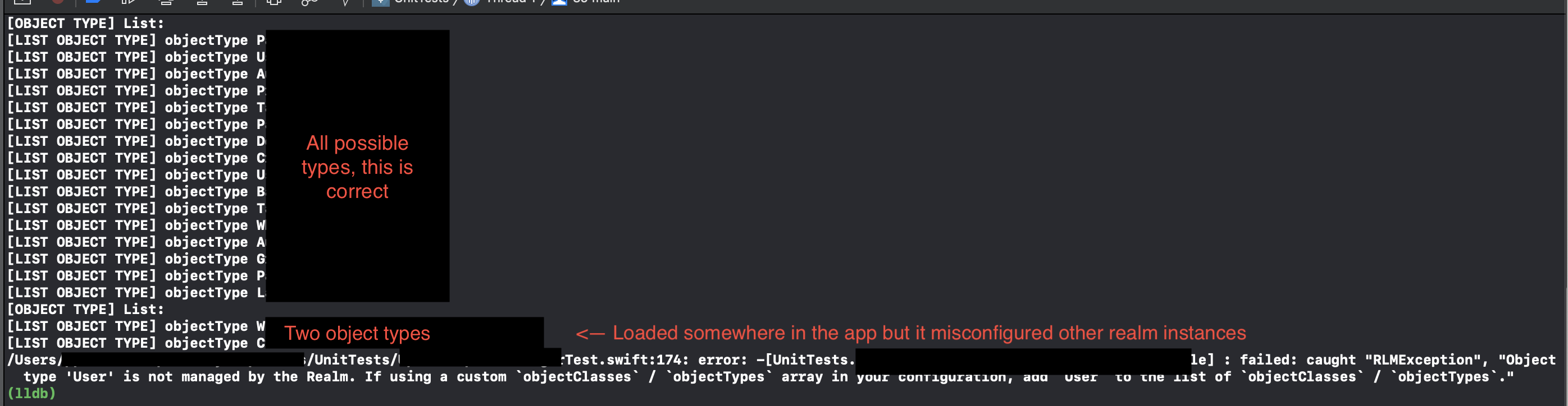 Custom objectTypes setup causes invalid init of Realm instance · Issue ...
