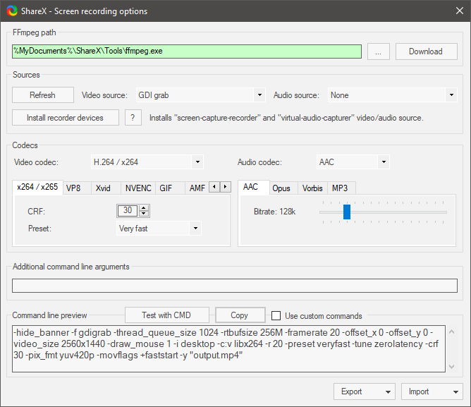 ffmpeg error · Issue #6244 · ShareX/ShareX · GitHub