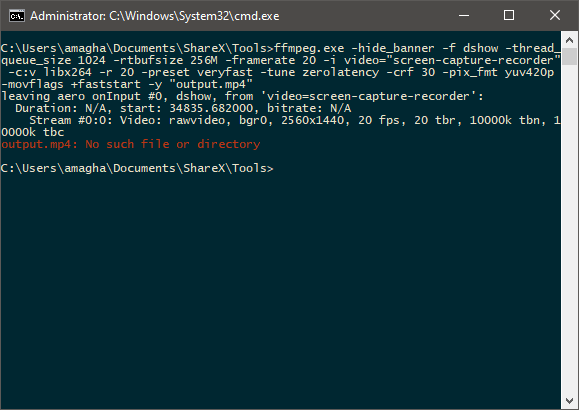 ffmpeg error · Issue #6244 · ShareX/ShareX · GitHub