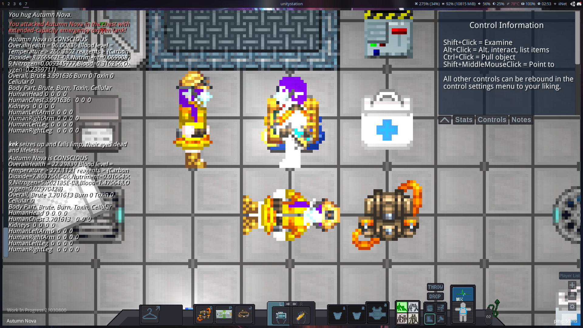 Health rework issues live on staging · Issue #6195 · unitystation/unitystation · GitHub