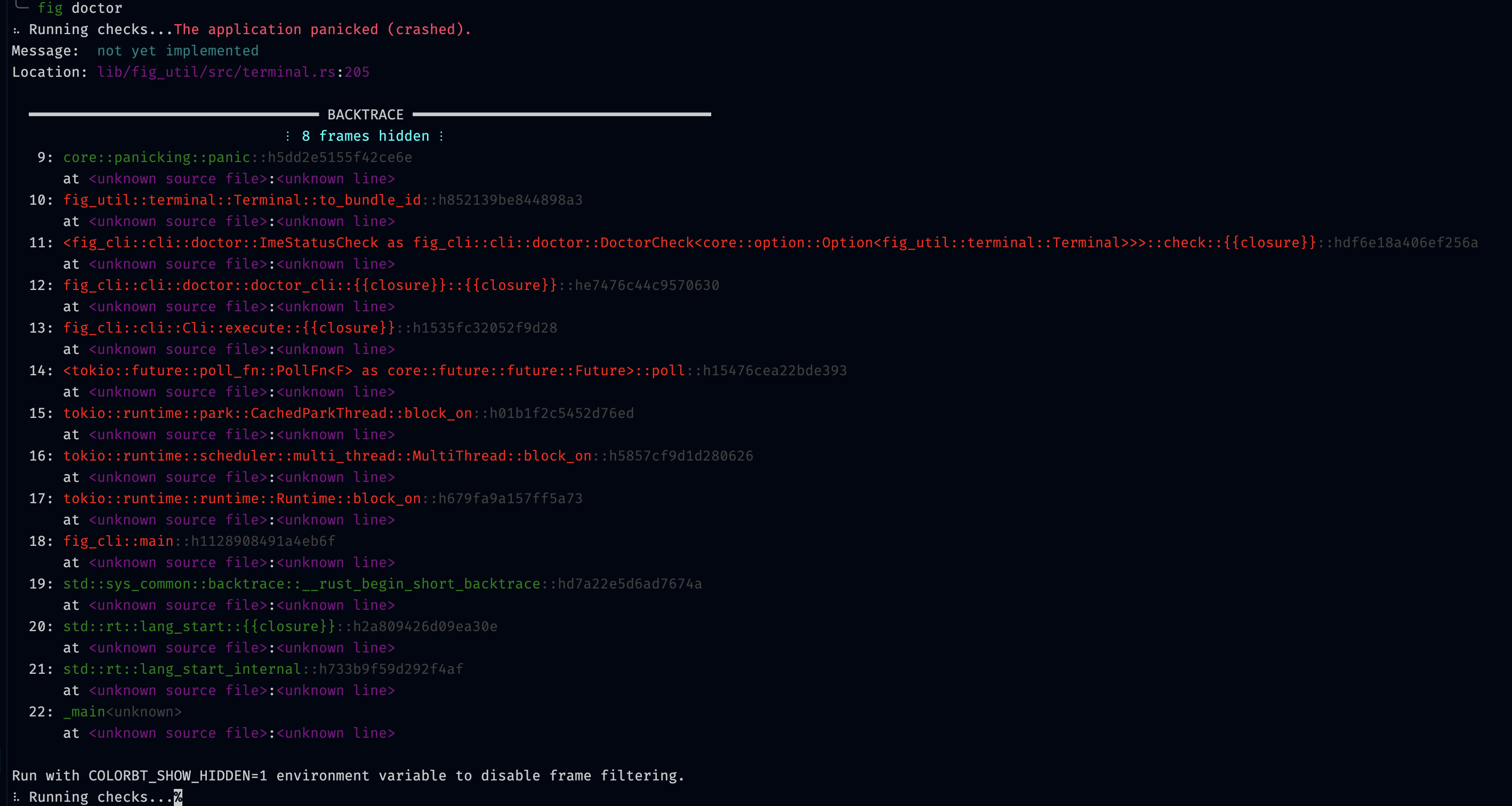 bug: `fig doctor` panics · Issue #2587 · withfig/fig · GitHub