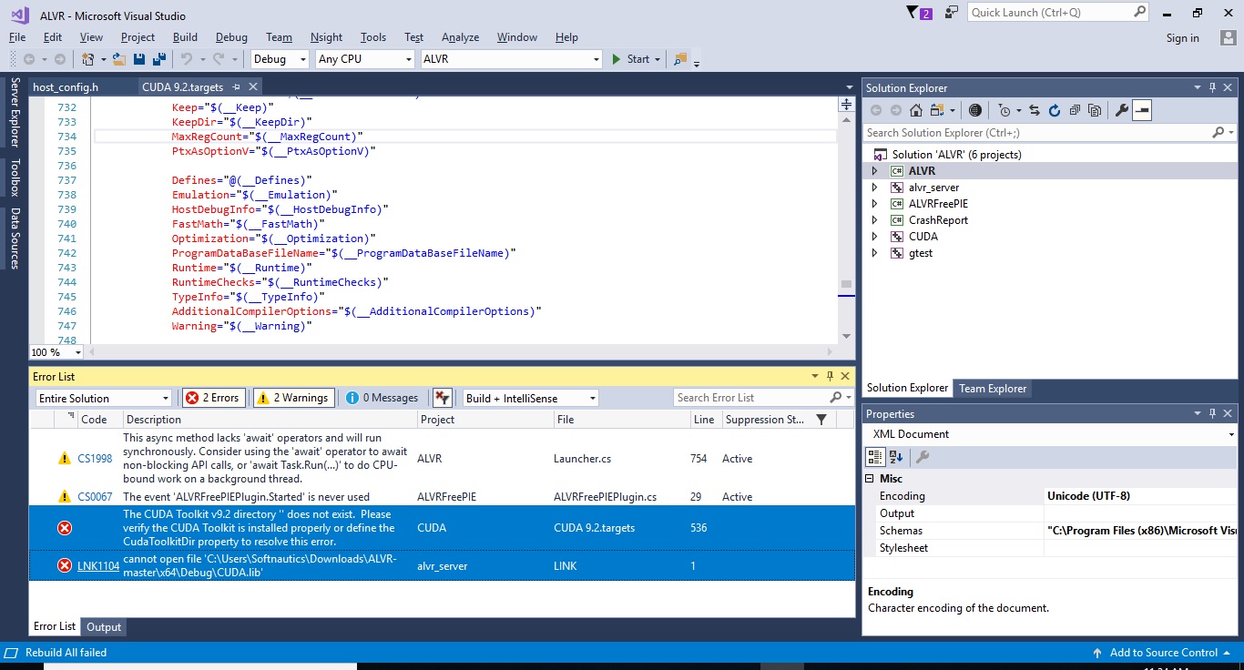 Unable to compile ALVR Project · Issue #589 · polygraphene/ALVR · GitHub