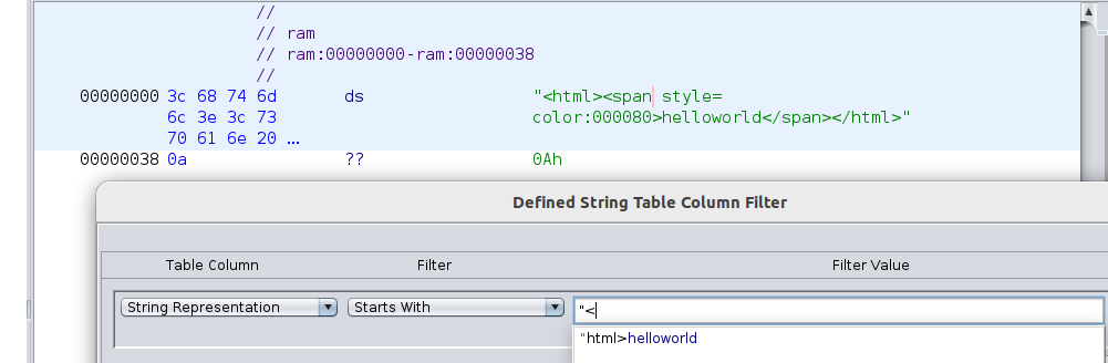 String Starts With Filter Fails For Strings · Issue 4889 · Nationalsecurityagencyghidra · Github 