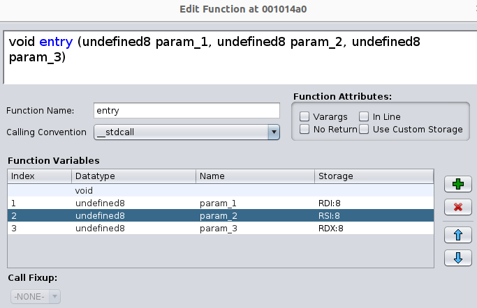 Cannot Double Click To Edit Datatype Of Parameters In Function 