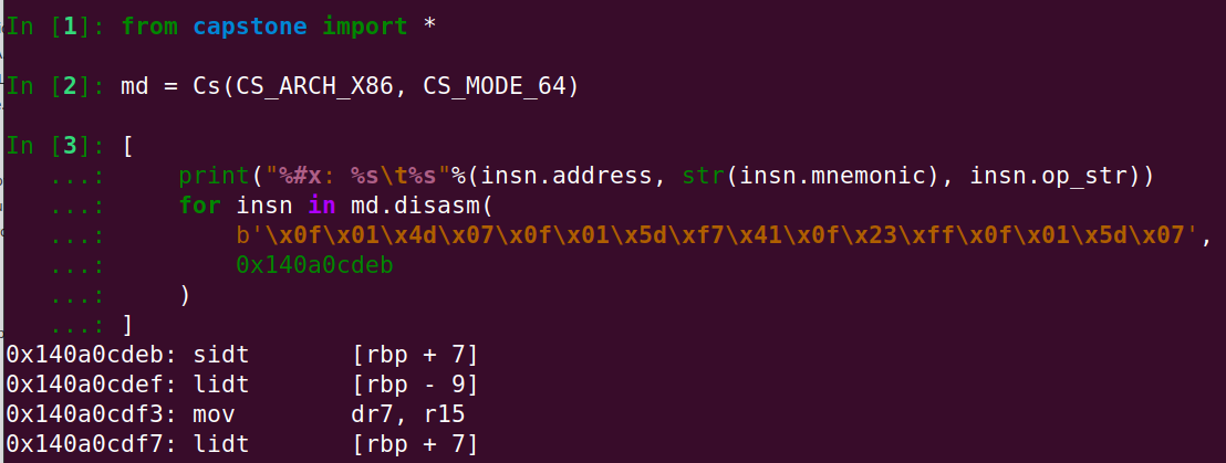 x64: failure to disassemble LIDT instructions · Issue #5577 ...