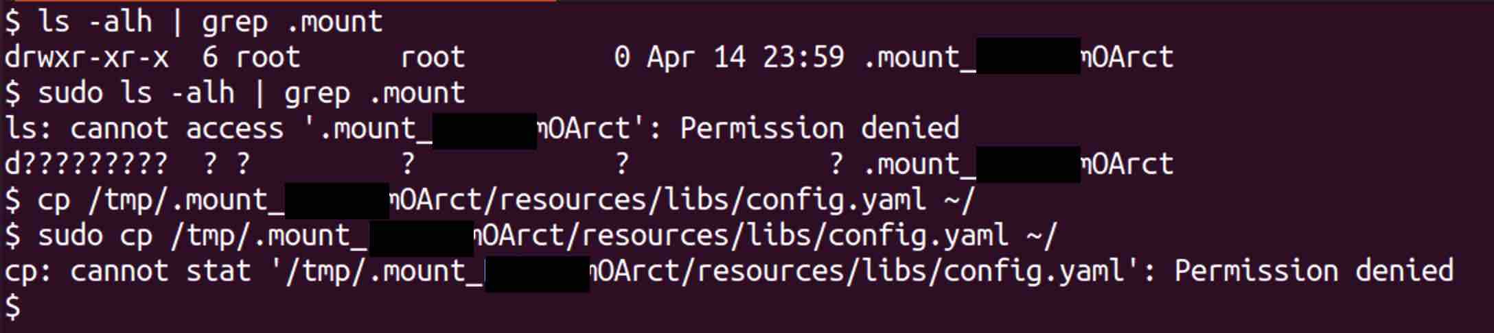 .AppImage extract files to /tmp with a wrong or strange permission for sudo user · Issue #6794 ...
