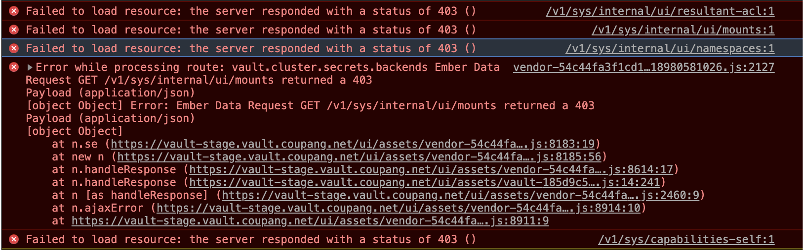 Vault Ui Error · Issue 8568 · Hashicorpvault · Github