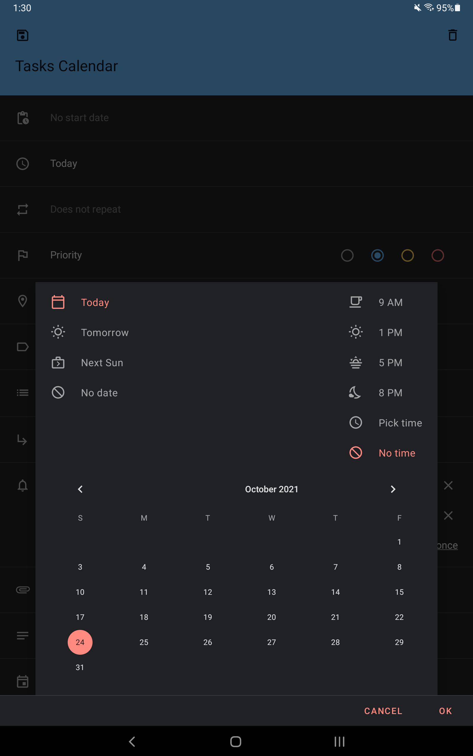 Missing Saturday in date picker in calendar · Issue #1658 · tasks/tasks · GitHub