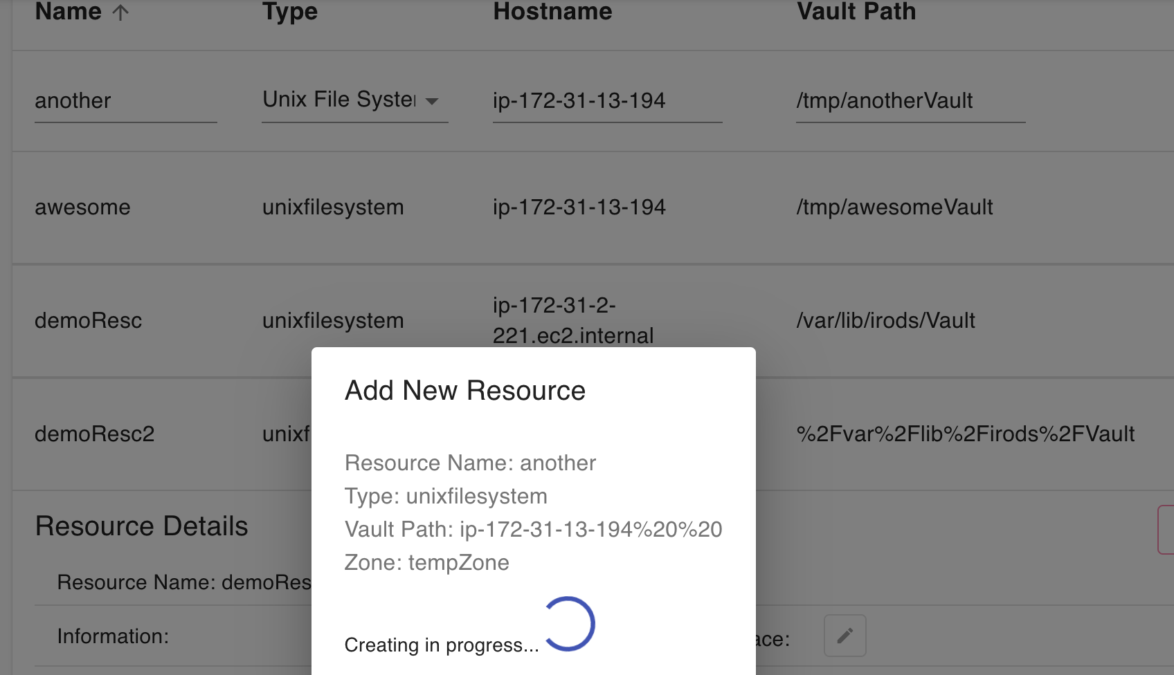 New Resource Fields Should Be Sanitized · Issue 61 · Irods Irods Client Zone Management Tool