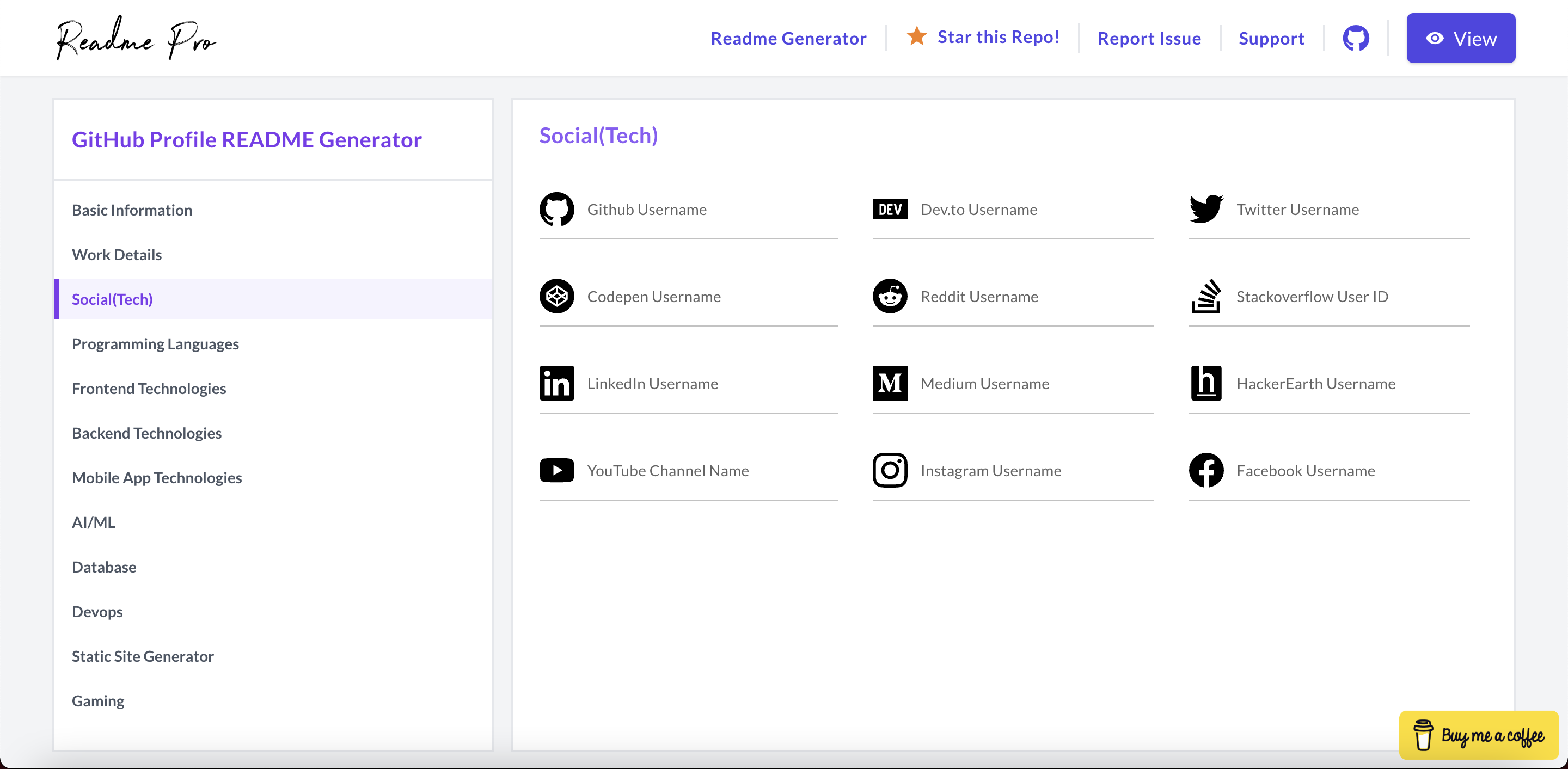 Readme Pro - Simple and Easy way to create Readme - Open source - Quasar Framework · Discussion ...