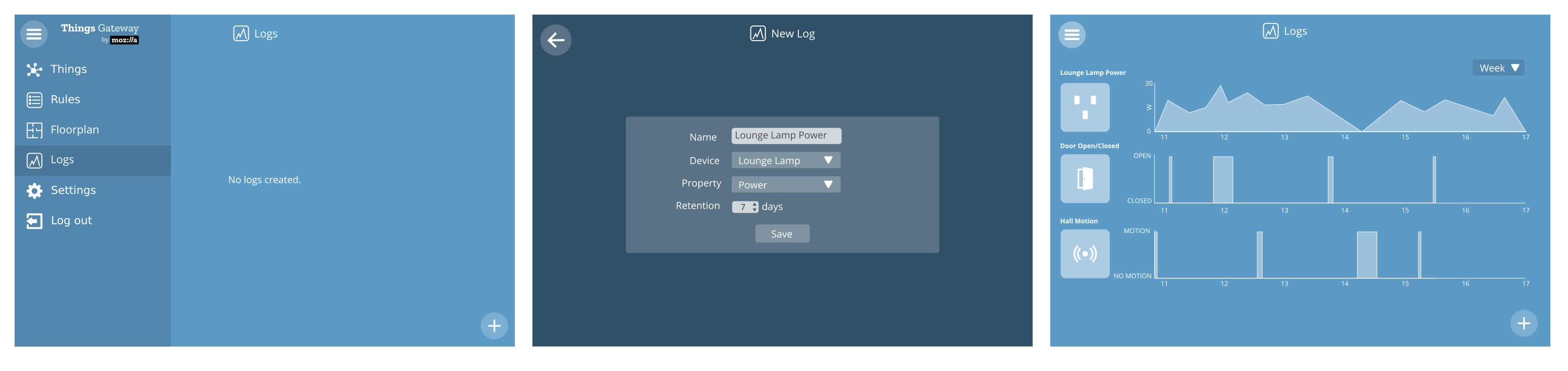 Logging · Issue #1299 · WebThingsIO/gateway · GitHub