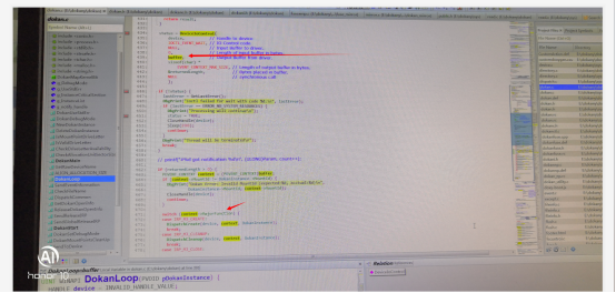 The problem output buffer(error addr cannot access memory) from driver in (Dokany/dokan/dokan.c ...
