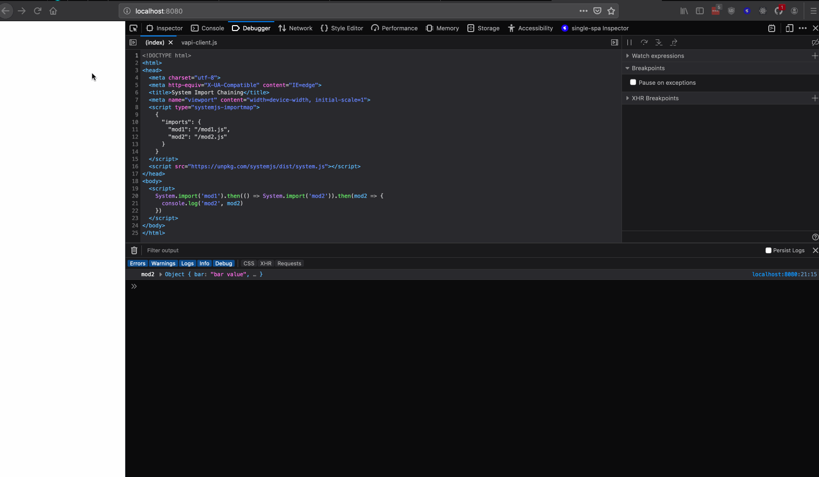 Chain of Dynamic Imports · Issue #1954 · systemjs/systemjs · GitHub