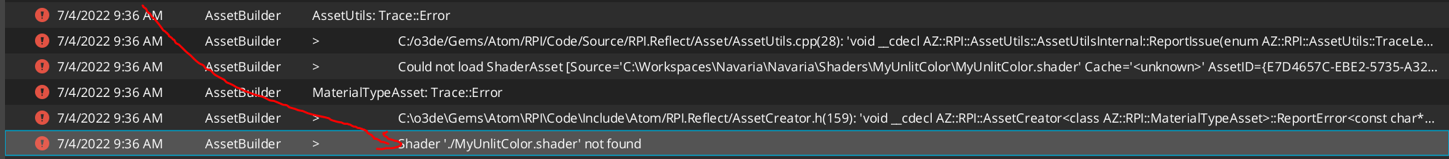 Asset Processor failure to find Shader Files · Issue #10517 · o3de/o3de · GitHub
